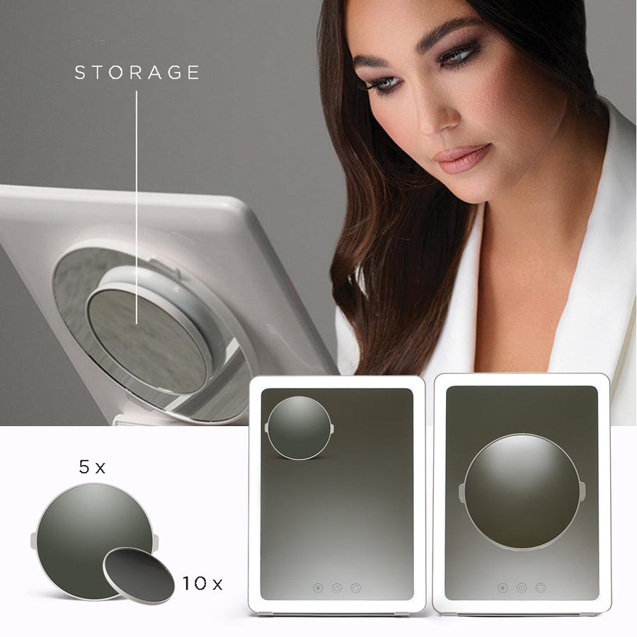 Ilios Lighting Slim LED Makeup Mirror